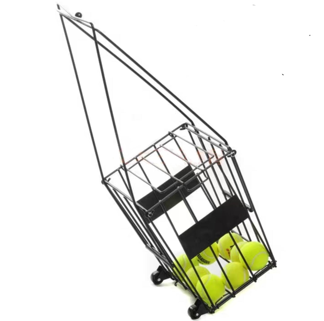 AMB Sports 72 Tennis Ball Pick up Hopper Portable Tennis Ball Stand wi ...